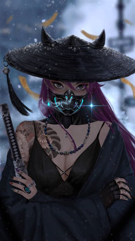 Anime Girl Tattoo Mobile Wallpaper Hd Mobile Walls