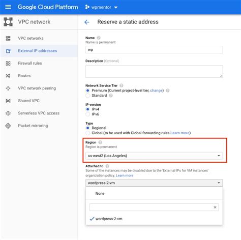 How To Assign Static IP Address On Google Cloud For Your WordPress