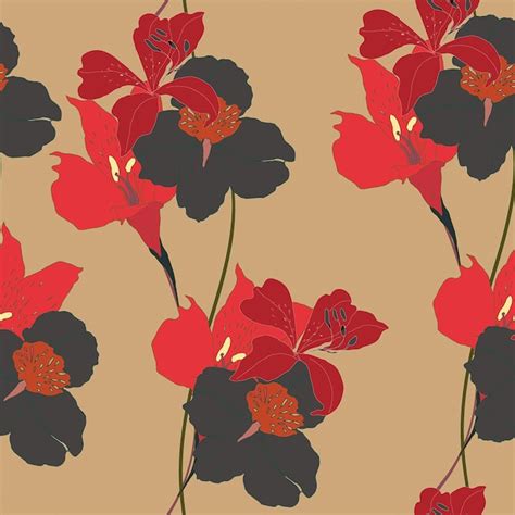 Premium Vector Seamless Flower Pattern