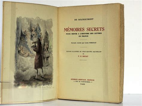 Mémoires secrets pour servir à lhistoire DE BACHAUMONT