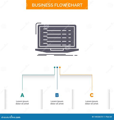 api app coding developer laptop business flow chart design with 3