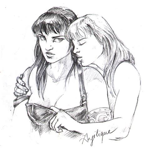 Rule 34 Angelique Artist Female Gabrielle Xena Multiple Girls
