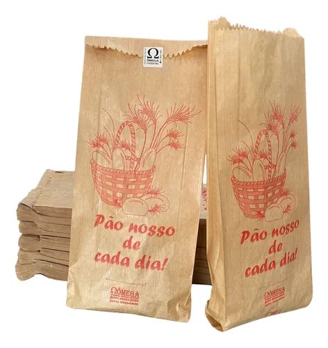 Sacos De Pão 5kg Kraft Pardo Pão Nosso 500 Unidades