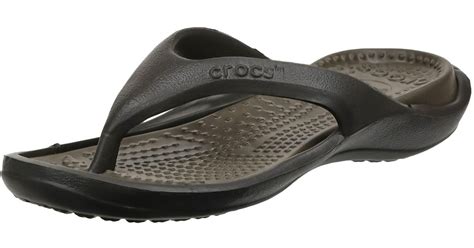 Crocs™ And Athens Flip Flops Adult Sandals In Black Lyst