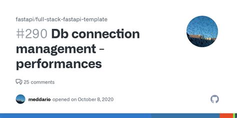 Db Connection Management Performances Issue 290 Fastapi Full