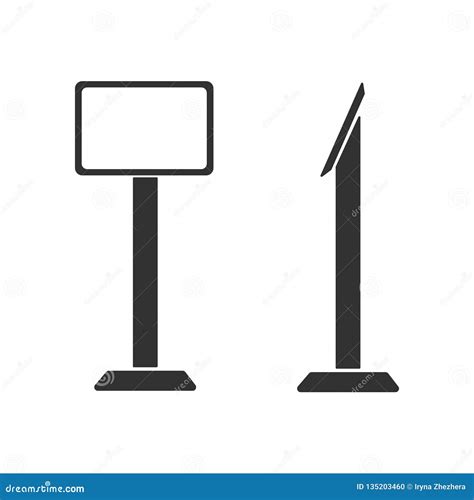 Vector Interactive Information Kiosk Terminal Stand Screen Display