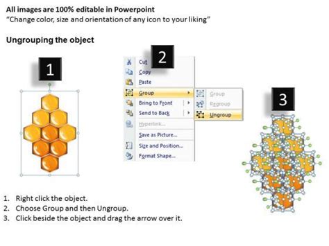 Sales Diagram Honeycomb Structure Business Cycle Diagram