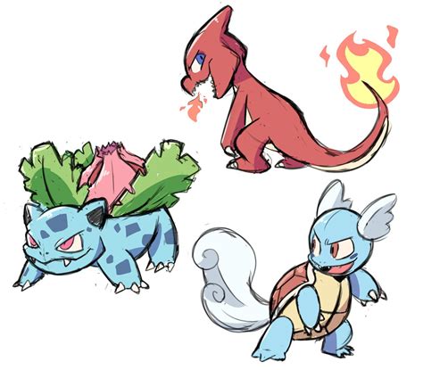 Ivysaur Charmeleon And Wartortle