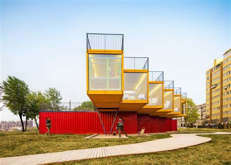 Container Stack Pavilion By Peoples Architecture Office Inhabitat Green Design Innovation