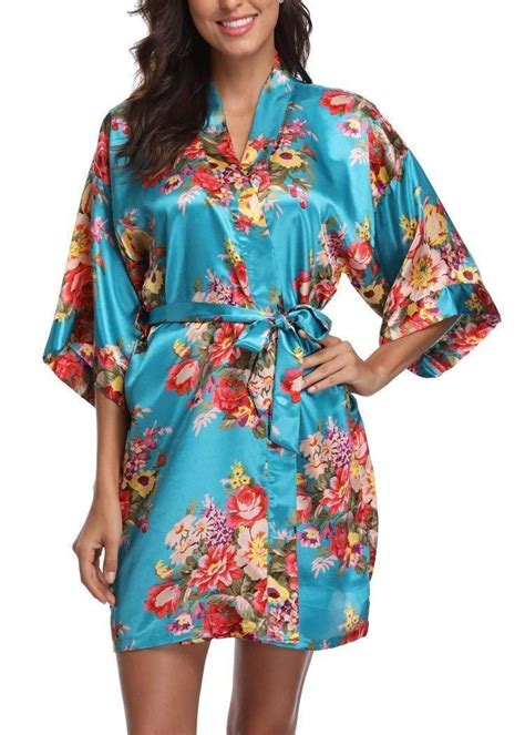 Teal Baroque Floral Robe Artofit