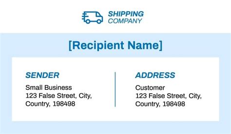 Free Pastel Company Shipping Address Sticker Template