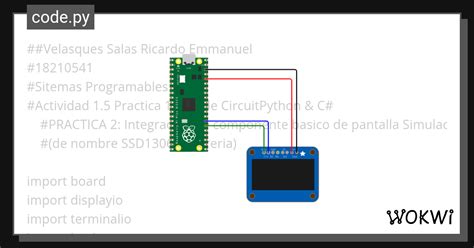 Circuitpython Ssd1306 On Pi Pico Copy Wokwi Esp32 Stm32 Arduino Simulator