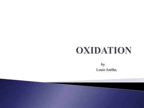 Oxidation Ppt