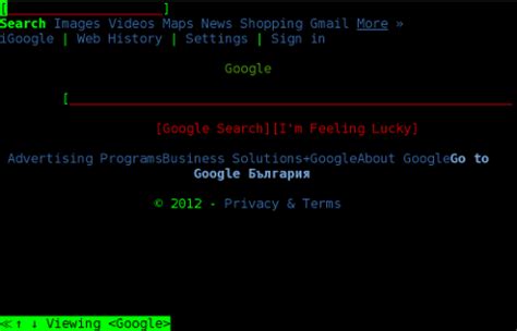 Text mode console browsing with tabs with Elinks Text browsers â