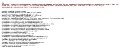ora 04061 existing state of has been invalidated如何处理 oracle数据库管理