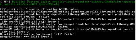 Compiling With Mingw · Issue 192 · Openfastopenfast · Github