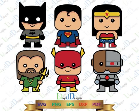 Justice League Svg Cute Justice League Clipart Batman Svg
