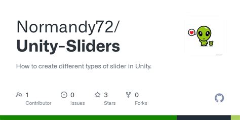Github Normandy72unity Sliders How To Create Different Types Of Slider In Unity