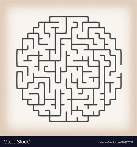 Maze Game On Vintage Background Royalty Free Vector Image