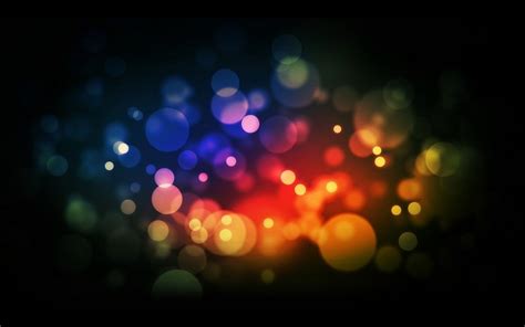 Sunlight Colorful Digital Art Night Abstract Circle Lens Flare