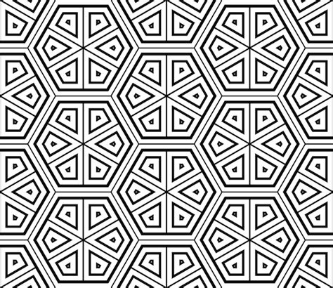 Premium Vector Abstract Black And White Halftone Hexagon Triangle Seamless Pattern Geo Shape