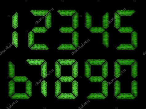 Numbers From Seven Segment Display Stock Vector Image By ©jonnydrake