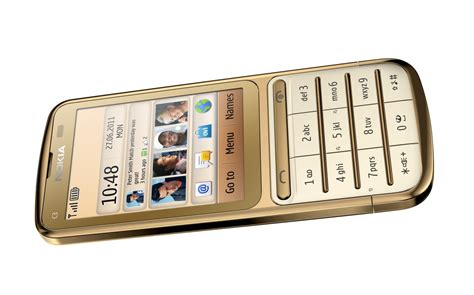 Nokia C3 01 Gold Edition 18 Carat Gold S40 Touch And Type With 1ghz