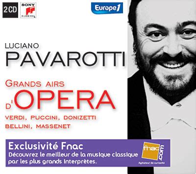Grands airs d opéra Exclusivité Fnac Luciano Pavarotti CD album Achat prix fnac