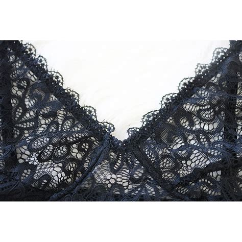 Sexy Sheer Lace Floral Thin Shoulder Strap Stretch Letters Underwear