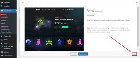 Bithu Nft Mintingcollection Landing Page Wordpress Theme