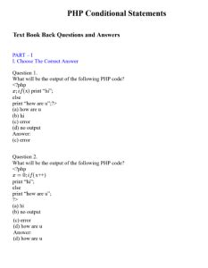 Samacheer Kalvi Th Computer Applications Solutions Chapter Php
