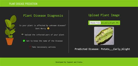 Github Ramkotirkplant Disease Prediction