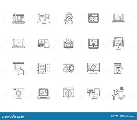 Confederation Line Icons Collection Unity Independence Sovereignty Alliance Federation