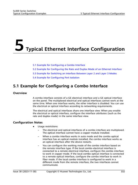 01 05 Typical Ethernet Interface Configuration Pdf Duplex