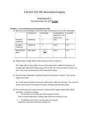 ECE380 Fall2017 HW3 1 Docx Fall 2017 ECE 380 Biomedical Imaging