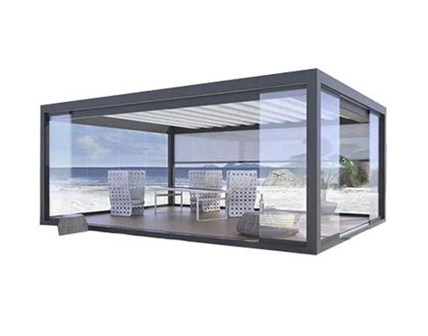 OEM Customized Modern Outdoor Furniture Remote Control Patio Canopy