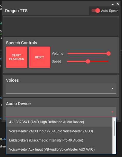 C Having Trouble Setting The Speech Synthesizer Audio Output Stack