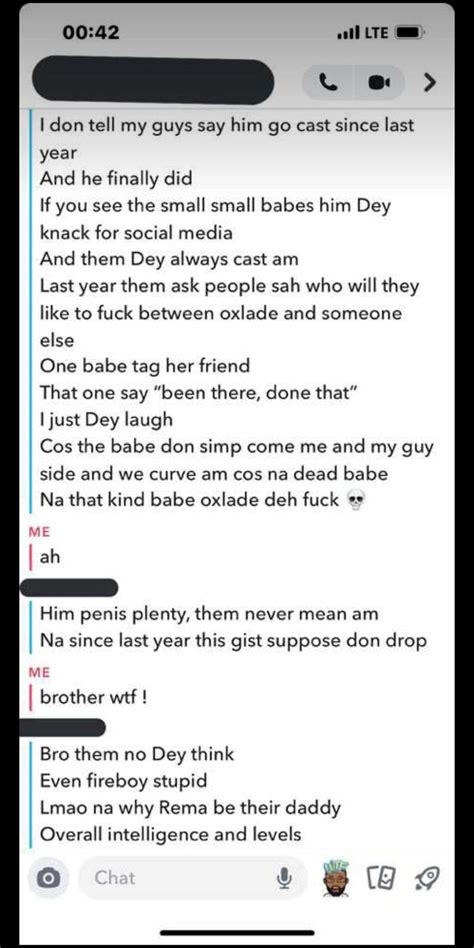 Whatsapp Chat Reveals The Role Rema Fireboy Played In Oxlade Sex Tape