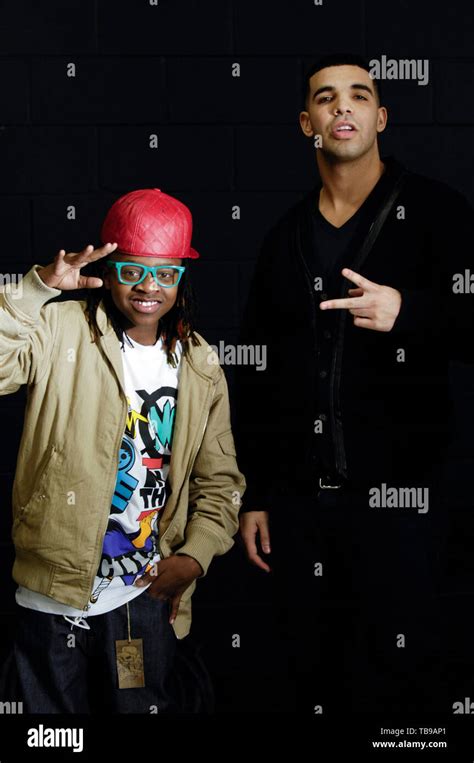 Rapper Drake R And Lil Chuckee On The Set Of His Music Video With Lil
