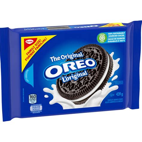 Oreo Galletas De Sándwich Originales Tamaño Familiar 439 G155 Oz