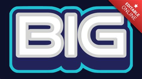 Big | Text Effect Generator