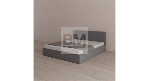 Кровать двуспальная Барселона 160х200 Графит купить в Москве недорого