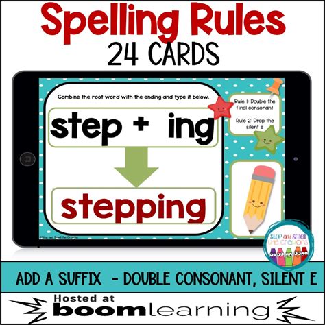 Spelling Rules Suffix Boom Cards Stop And Smell The Crayons