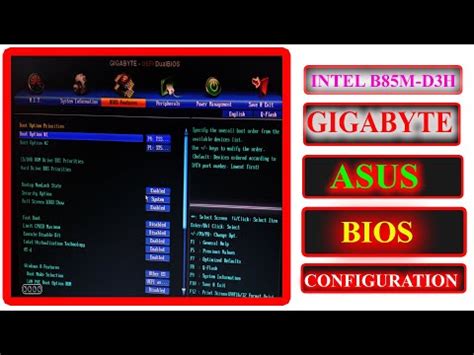 Gigabyte Uefi Bios Configuration B85M D3H Motherboard Bios Setup