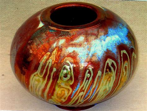 M Wein Raku Copper Cobalt Glaze Raku Ware Raku Pottery Clay Pottery