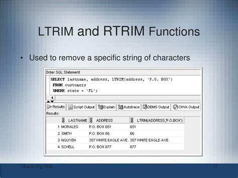 Ppt Oracle 11g Sql Powerpoint Presentation Free Download Id4214895