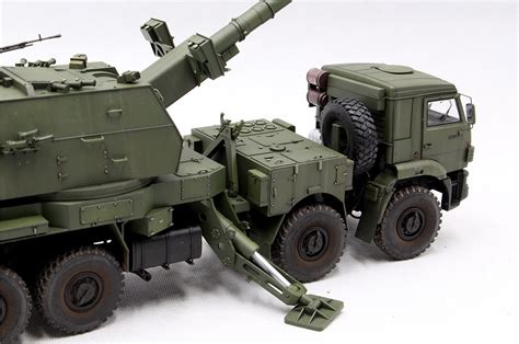 俄罗斯2S35 1联盟 SV KSh车载榴弹炮 01085 1 35 系列 小号手 TRUMPETER