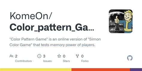 GitHub KomeOn Color Pattern Game Color Pattern Game Is An Online