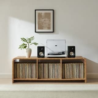 Crosley Ingrid Large Record Player Stand With Vinyl Storage Bed Bath