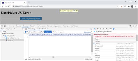 Datepicker Javascript Error During Ajax Request · Issue 6641 · Primefacesprimefaces · Github